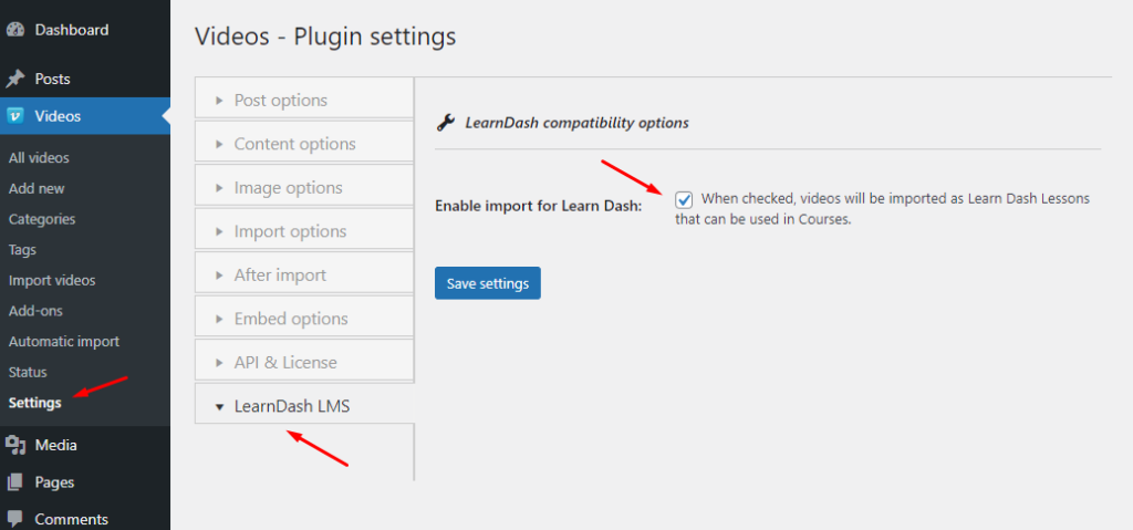 Vimeotheque PRO add-on for LearnDash lessons - Vimeo WordPress Plugin - Vimeotheque